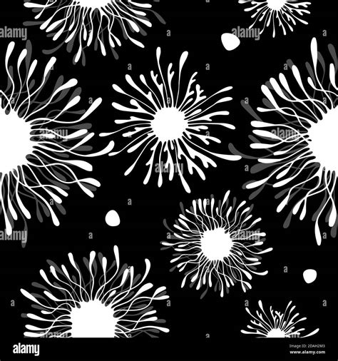 Monochrome Abstract Seamless Pattern Vector Illustration Stock Vector Image And Art Alamy