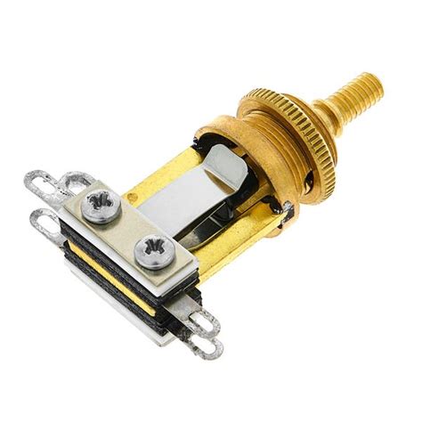 Switchcraft Short Toggle Switch Brass Thomann Switzerland