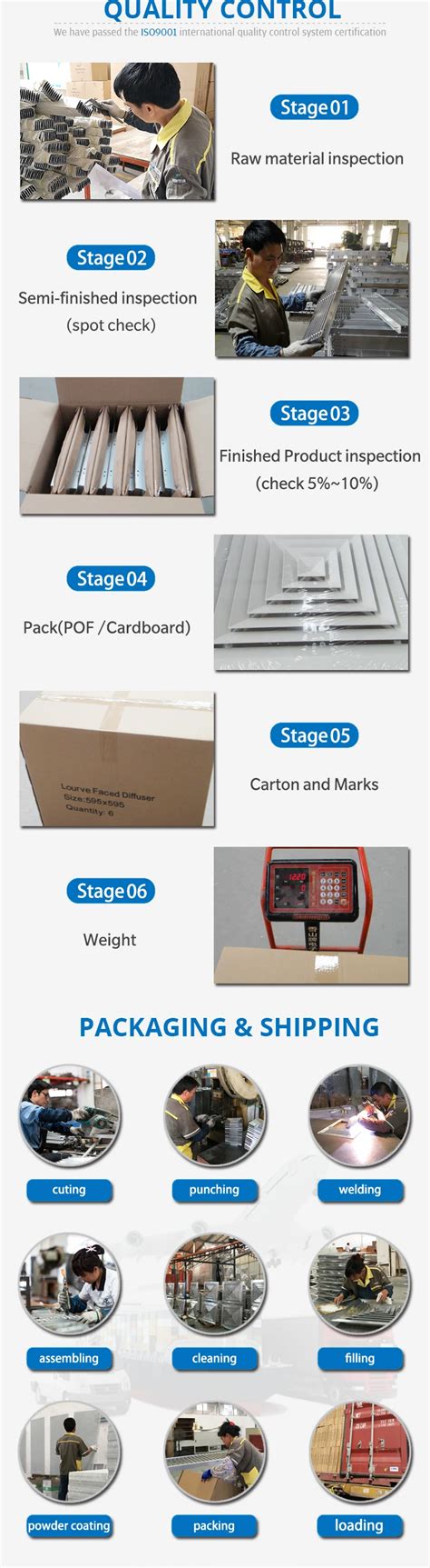 Hvac Aluminum Directional Ceiling Linear Slot Air Diffuser