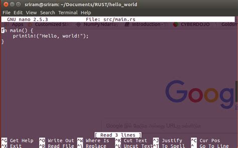 The Rust Language Hello World By Sriram Medium