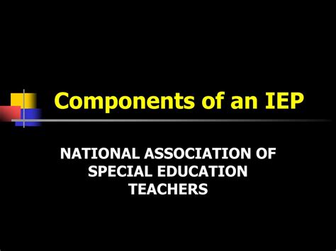 Ppt Components Of An Iep Powerpoint Presentation Free Download Id 5495839