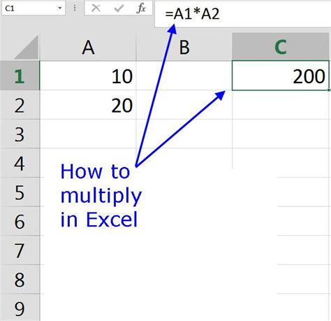 What Is The Formula For Multiplication In Excel For Multiple Cells
