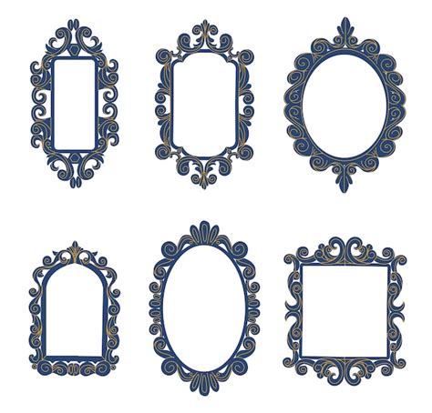 Premium Vector Decorative Frames Vintage Elegant Borders With Curved