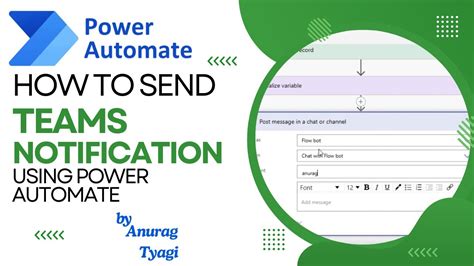 How To Send Teams Notification Using Power Automate Flow Youtube