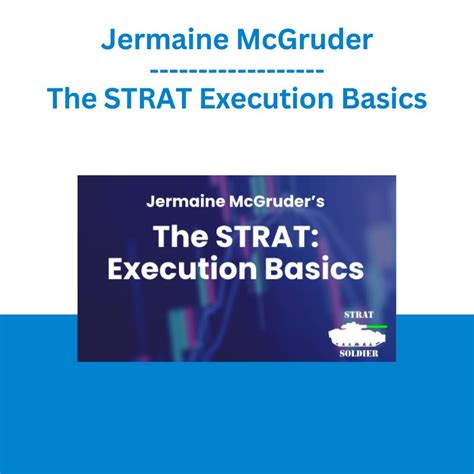 Jermaine Mcgruder The Strat Execution Basics