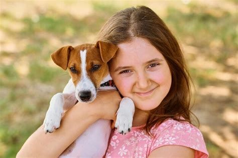 Premium Photo Portrait Of Young Woman With Dog