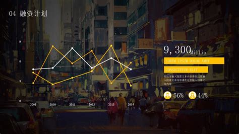 深色商务大气动态商业计划书ppt模板 锤子ppt