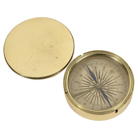 Pocket Compass Aurapole 1915 Brass Made In England At 1stdibs