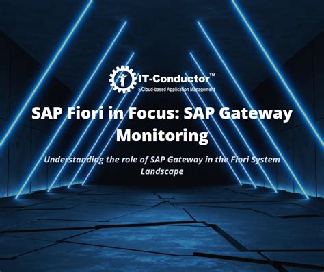 Sap Fiori In Focus Sap Gateway Monitoring