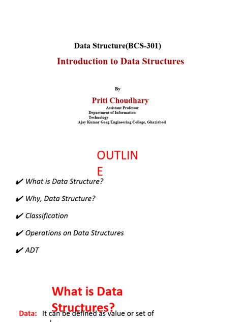 Unit 1 Notes Data Structure Pdf Queue Abstract Data Type