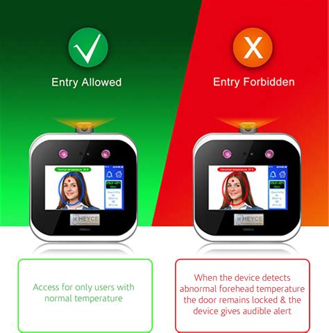 Face Recognition With Temperature Detection Scanner Cnt Fta05