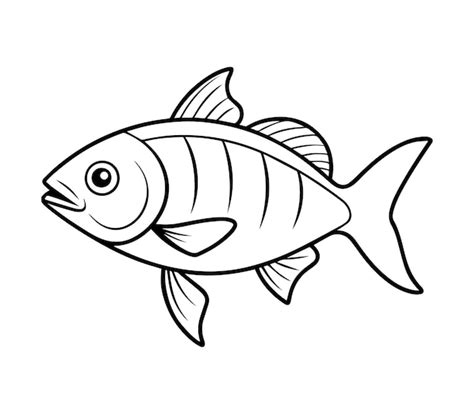 Fish Outline Drawing Images Free Download On Freepik