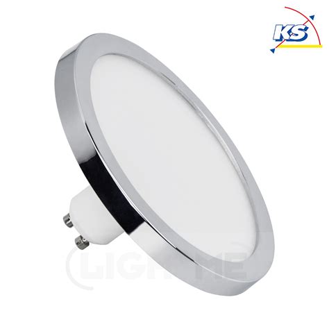 LED diffuser lamp Ø cm GX W K K lm chrome LightMe