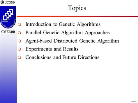 cse298 cse300 dga 1 cse300 agent based distributed genetic algorithms