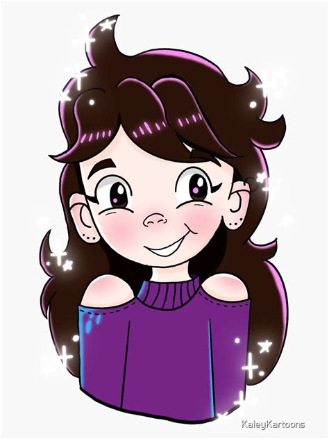 Jaiden Animations Sticker For Sale By Kaleykartoons Redbubble