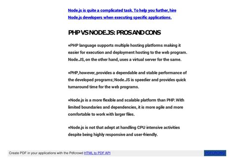 ppt php vs node js which is better detailed comparison