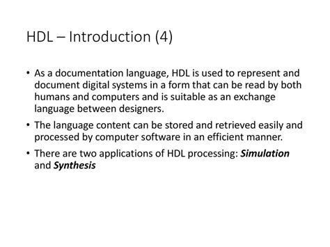 Hardware Description Language - Introduction - ppt download