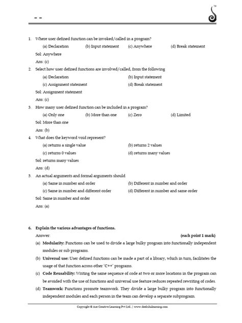 14 User Defined Functions Pu 1 Pdf Parameter Computer Programming