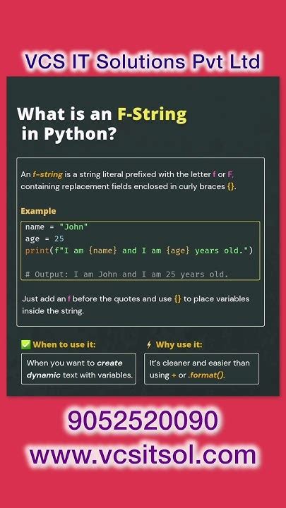 Python F Strings Explained In 15 Seconds 🔥 Format Strings Made Easy Shorts Python