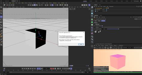Get this error that causes Cinema 4D to crash whenever I try and click a drop down. (crashed as ...