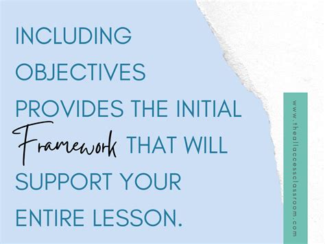 How To Write Objectives For Lesson Plans With Embedded Language Support