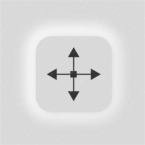 Premium Vector Arrows Four Directions Icon Navigation Illustration