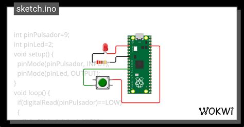 Pulsador1led Wokwi Esp32 Stm32 Arduino Simulator