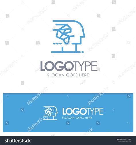 Android Artificial Brain Human Interface Blue Stock Vector Royalty Free 1464201905 Shutterstock