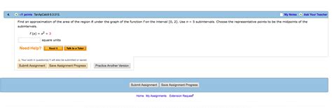 Solved Find An Approximation Of The Area Of The Region R