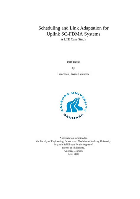 Pdf Phdthesisscheduling And Link Adaptation For Uplink Sc Fdma Systems Dokumentips
