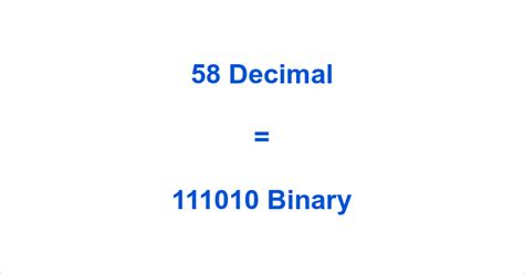 58 In Binary How To Convert 58 To Binary