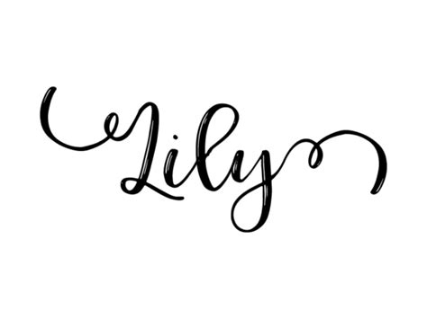 Lily Name Coloring Pages