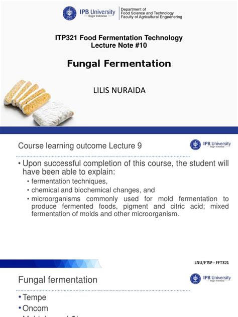 fertech lect 10 fungal 2021 odd smt revised pdf fermentation enzyme