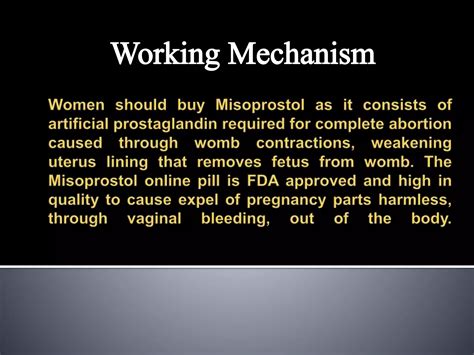 Misoprostol Online Ppt
