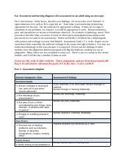 Ear Assessment And Nursing Diagnoses Comprehensive Guide For Course Hero