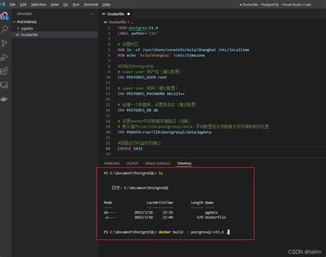 【docker】windows Dockerfile制作postgresql镜像docker Tomcat Postgres 做成一个镜像