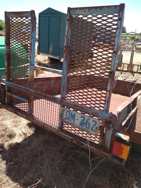 Trailer 7 X 4 Implement Rear Ramps 50 Mm Tow Hitch Suit Off