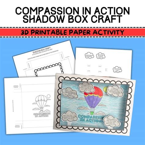 Compassion In Action Shadow Box Craft Ways To Show Compassion Tpt