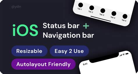 IOS Status And Navigation Autolayout Figma