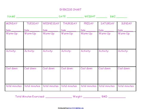 exercise template pdfsimpli