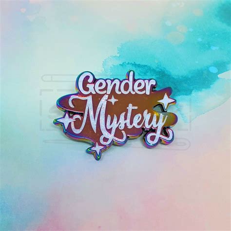 Gender Mystery Trans Nonbinary Pride 1 75 Rainbow Metal Enamel Pin