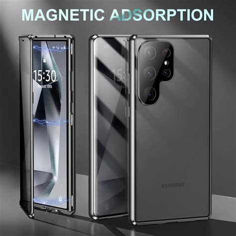Magnetic 360 Full Protection Glass Case Screen Protector Samsung Caseio