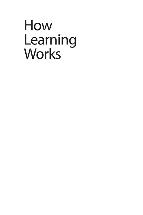 SOLUTION: How learning works - Studypool