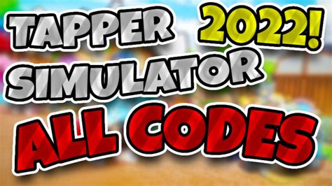 ALL TAPPER SIMULATOR CODES October Roblox CODES IN DESCRIPTION YouTube