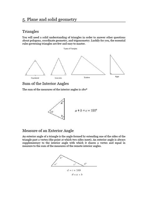 Sat Math Plane And Solid Geometry Pdf