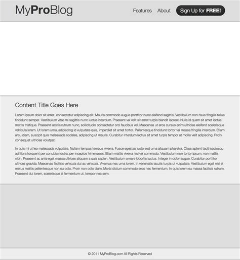 Basic HTML CSS Only Layout Lorem Ipsum Html Css Layout