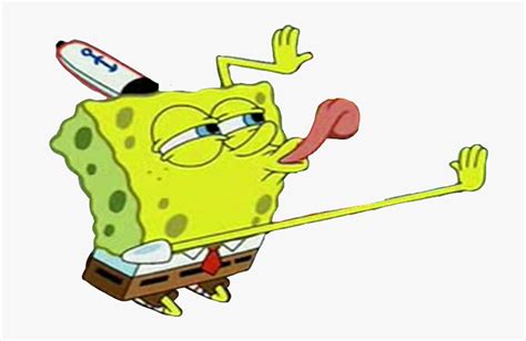 Spongebob Licking Meme Transparent Transparent Cartoons Spongebob Licking Transparent HD
