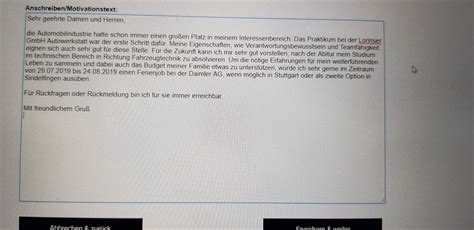 Bewerbung Daimler Ok Arbeit Deutsch Grammatik