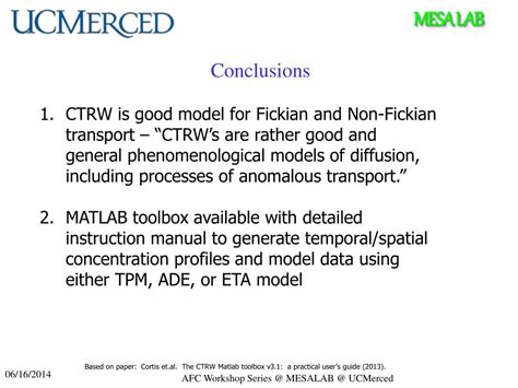 PPT CTRW MATLAB Toolbox Applied Fractional Calculus Workshop Series PowerPoint Presentation