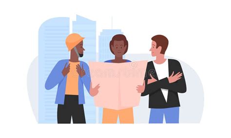 Architects And Constructors Team Stock Vector Illustration Of Worker
